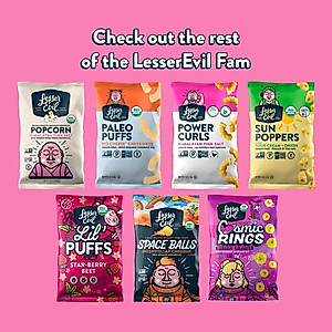 Lesserevil Organic Popcorn Kernels, Non-GMO Verified, Gluten Free, Vegan, 5 Lb Bag