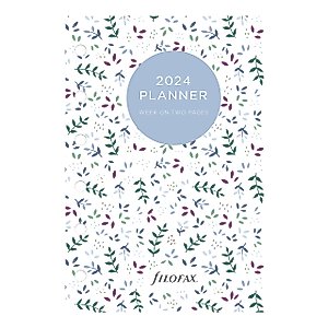 Filofax Calendar Diary Refill, Pocket Size, Week-to-View, Garden Minimal Diary Pack, Multilingual: Five Languages, 2024 (C68292-24)