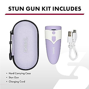 SABRE 3-in-1 Stun Gun with Personal Alarm & LED Flashlight, 1.69 µC Charge, Loud 130dB Alarm, 130 Lumen LED Light (3 Modes), Rechargeable Battery, Compact-Ergonomic Design, Travel Case & Charging Cord