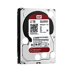WD Red Pro 2TB NAS Hard Disk Drive - 7200 RPM SATA 6 Gb/s 64MB Cache 3.5 Inch - WD2001FFSX