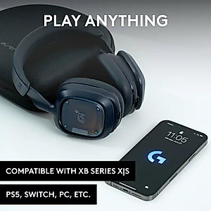 Logitech G Astro A30 Lightspeed Wireless Gaming Headset, Bluetooth Enabled, Dolby Atmos, Detachable Boom, 27h Battery, USB-C Charging, for PS5, PS4, Nintendo Switch, PC, Android - Navy (Renewed)