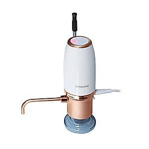 SYNWONG Electric Wine Aerator Pourer Automatic Wine Dispenser – Effortless One-Button Pouring and Enhanced Flavor at Your Fingertips, Great Gift for Wine Assesory Lovers