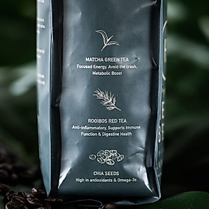 Healthy Bean Coffee - Low Acid Coffee, Superfood Infused Whole Bean Coffee, USDA Organic, Mycotoxin Free, Semi-Dark Roast, 10oz