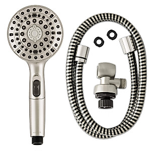 Waterpik 7-Mode PowerPulse Massage Hand Held Brushed Nickel Shower Head with EasySelect. VOT-669E?