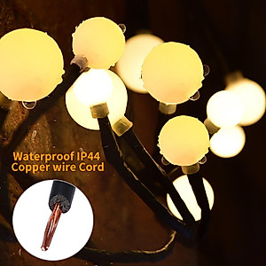 43 ft 70 Led Christmas Lights Globe String Lights Plug in for Bedroom Decor Indoor Outdoor Fairy Light for Home Wall Garden Decorations Warm White