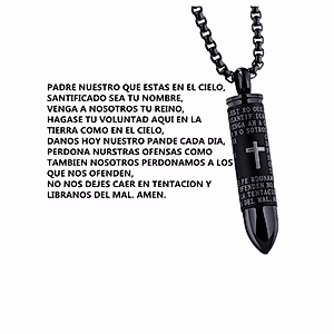 VIUJUH Urn Necklace, Cremation Urn Necklace for Ashes, Celtic Keepsake Memorial Pendant Waterproof Jewelry, Stainless Steel Locket (Silver-Spanish version)