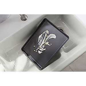 KOHLER K-6426-0 Whitehaven Farmhouse Smart Divide Self-Trimming Undermount Apron Front Double-Bowl Kitchen Sink with Short Apron, 35-1/2-Inch X 21-9/16-Inch X 9-5/8-Inch, White