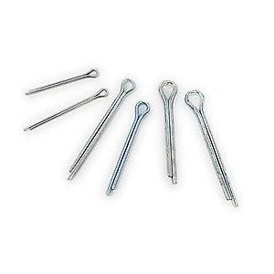 Everbilt 164 Pcs Galvanized Zinc Plated Steel Cotter Pin Clip Assortment Combo Pack Kit Set Key Fastner -Small- 6 Different Sizes- Not Metric, Made for USA, with USA Sizes-Extended Prong