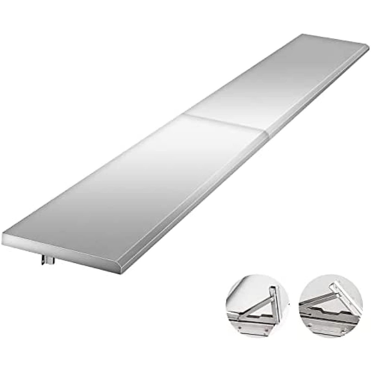 Metal Shelf | Stainless Steel Wall Mount Shelving for Commercial Restaurant, Kitchen, Laundry Room, Food Truck,48L X 12W Inch