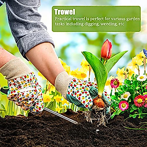 Hand Weeder Tool Garden Weeding Tool Gardening Weeder Tool with Ergonomic Handle, Stainless Steel Garden Lawn Farmland Transplant Gardening Plant Tool（2 Pronged Fork, 2 Pieces）