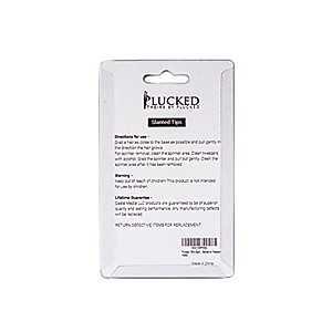 Stainless Steel Slant Tipped Tweezers by Plucked: Pack of 2 Hair Removal Tweezers for Men and Women –Slanted Tweezers for Eyebrow Plucking and Splinter Removal –Easy to Use Black and Pink Tweezers