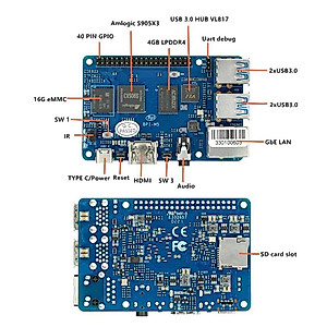 Banana PI BPI M5 New Generation Single Board Computer Amlogic S905X3 Design