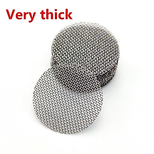 200 PCS 1/2 Pipe Screens, Stainless Steel Pipe Screen Filters 0.5 inch Metal Screens with Black Storage Box