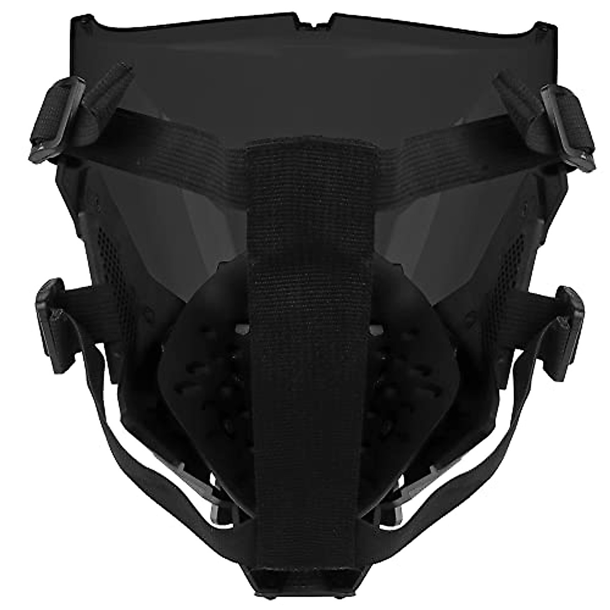 Anyoupin Cyberpunk Airsoft Mask, Tactical Commander Cosplay Protective Mask Anti-Fog Breathable for Movie Props Halloween Party and Other Outdoor Activities