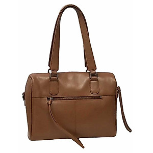 Harley-Davidson Women's Western Tan Buffalo Leather Satchel Purse - Brown