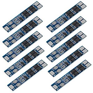 ALMOCN 10PCS 2S 7.4V 8.4V 8A Li-ion Lithium Battery Protection Board 18650 Charger PCB BMS Protection Board Module for Li-ion Lithium Battery Cell