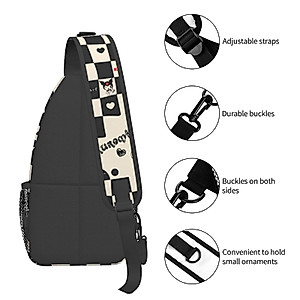 Sling Bag,Mini Crossbody Sling Backpack Travel Hiking Chest Bag Daypack for Purse Shoulder Bag Women Men