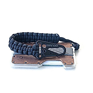 Dango EDC Tether - Cobra Weave 550 Paracord - 6 Inch Woven, 10 Feet Unraveled (Brown)