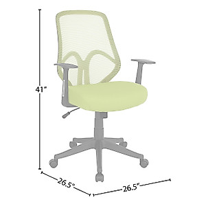 Flash Furniture Salerno Series High Back Green Mesh Office Chair with Arms