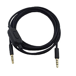 AFYMY Headphone Cable/Volume Control Cord w/Mute Function for Logitech G233 G433 GPRO GPRO X/HyperX Cloud Alpha/Cloud Mix/PS4/Xbox ONE/Nintendo Switch