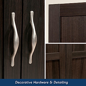 Sauder 419496 Miscellaneous Storage Storage Cabinet, L: 29.375" x W: 16.125" x H: 71.125", Cinnamon Cherry finish