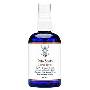 Palo Santo Smudge Spray + Sage Smudge Candle Bundle for Cleansing Negative Energy by JUNIPERMIST