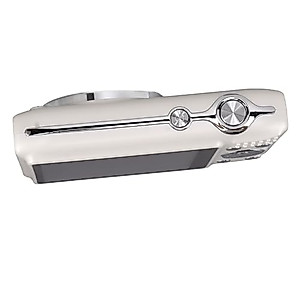 4K Digital Camera, Compact Camera Automatic Exposure Slim and Lightweight for Vlogging (White)