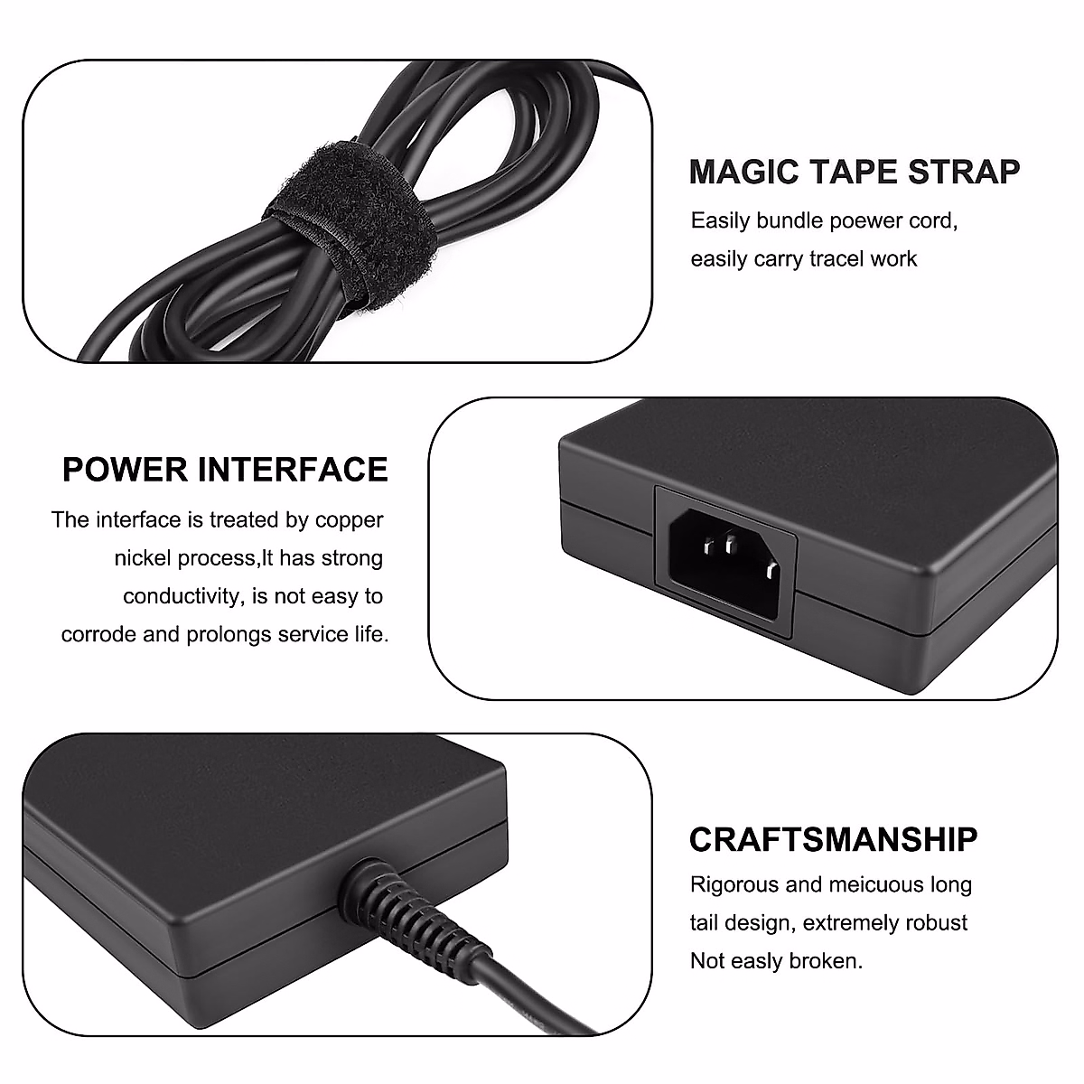 JUYOON 280W Charger for MSI GE68 GE78 GE68HX GE78HX MSI Creator Z16 Z17 Z16HX Z17HX Studio 13th Intel core RTX 40 Series Laptop, msi ge66 ge76 gp76 gp66 Laptop Power Supply