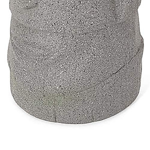 Christopher Knight Home Poulan Outdoor Flower Planter, Stone Gray