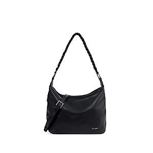 Pixie Mood Tiana 13 x 10.5 Vegan Leather Shoulder Bag, Black