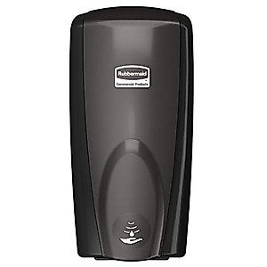 Rubbermaid Commercial Products AutoFoam Hand Soap & Sanitizer Dispenser, Black/Black Pearl, Touchless, Wall Mount, Battery Operated, for Restrooms in Offices/Hotels/Entertainment/Schools