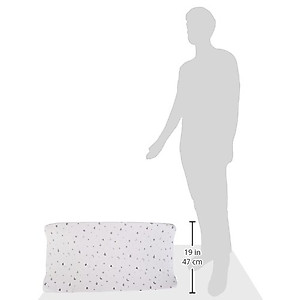 American Baby Company 2 Pack Printed 100% Cotton Knit Fitted Contoured Changing Table Pad Cover - Compatible with Mika Micky Bassinet, Gray Stars and Zigzag, for Boys and Girls