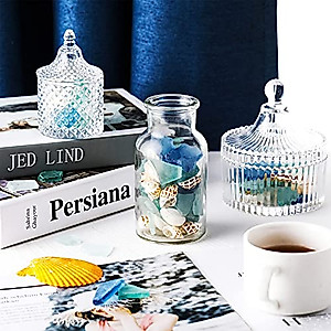 Sea Glass for Crafts Seaglass Pieces Decor Flat Frosted Sea Glass Vase Filler Crushed Sea Glass for Beach Wedding Party Decor Home Aquarium Decor DIY Art Craft Supplies (Blue, White, Green,11 Oz)