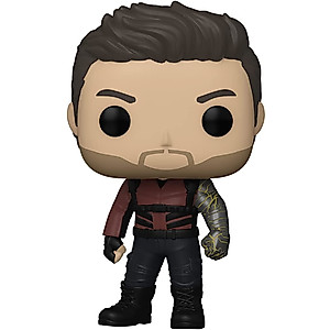 Winter Soldier (Zone 73) Funko Pop Protector Bundle - Marvel: Falcon and The Winter Soldier - Winter Soldier (Zone 73) Pop Figurine 3.75 Inch with Clear Plastic Pop Protector Case