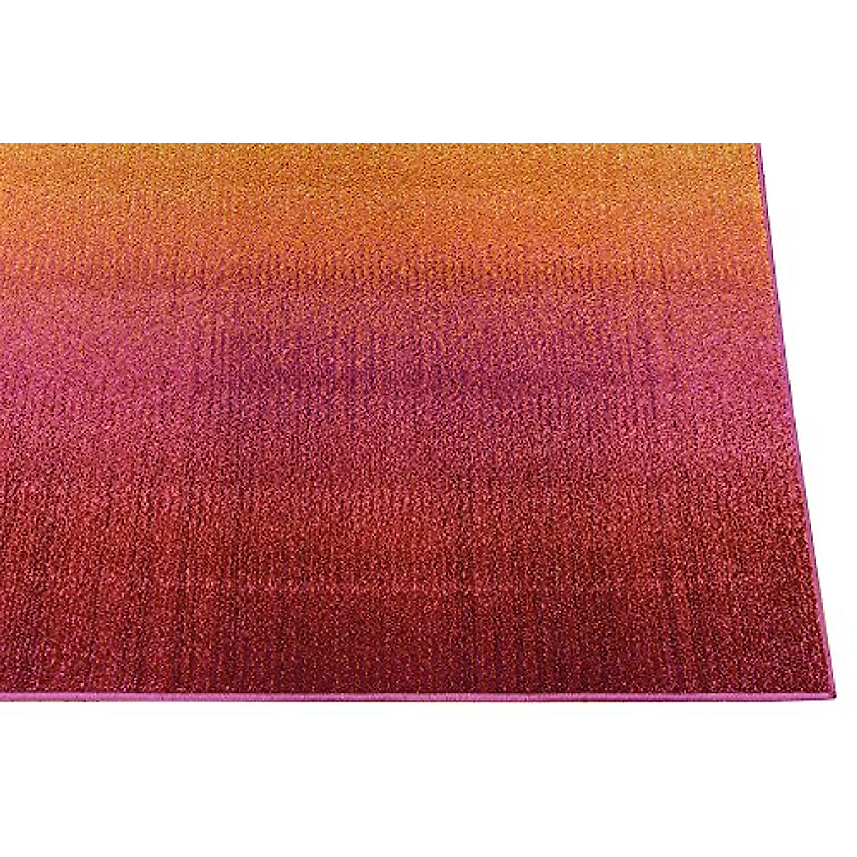Unique Loom Estrella Collection, Gradient, Sunset, Abstract, Bright Colors Area Rug, 7 x 10 ft, Pink/Gold