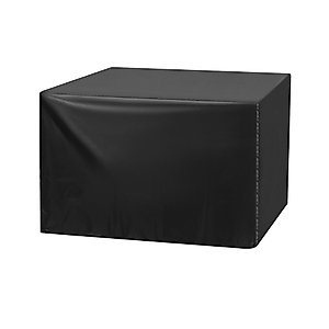 QWORK Universal Planer Dust Cover, Table Saw Cover, Miter Saw Cover, Protect Against Sawdust and Wood Chips, 28.3" x 24.4" x 19.6", Black, Fits Most Planer, Bench Drill Press