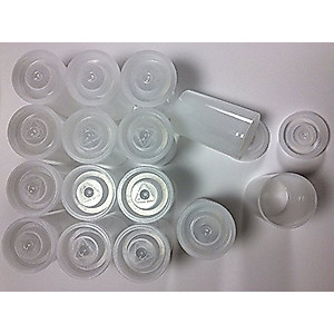 CTKcom 35MM Film Canisters(24 pack)- Tight Sealing Lids on All Canisters for Travel or Small Storage and Geocaching, 24 pack(Clear)