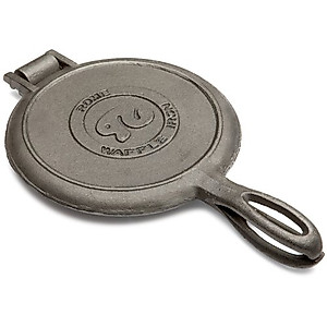 Rome Industries Old Fashioned Waffle Cast Iron, Black