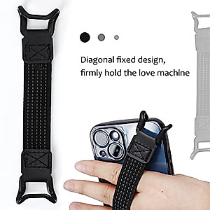 Qoyapow 3 Pack Mobile Phone Security Hand Strap Holder for 5.2-7.5 Inch Smartphones Universal Drop Prevention Elastic Bundle Grip Belt for Kindle Phone 13/12/11/Xr/Xs Max and Other Smartphones