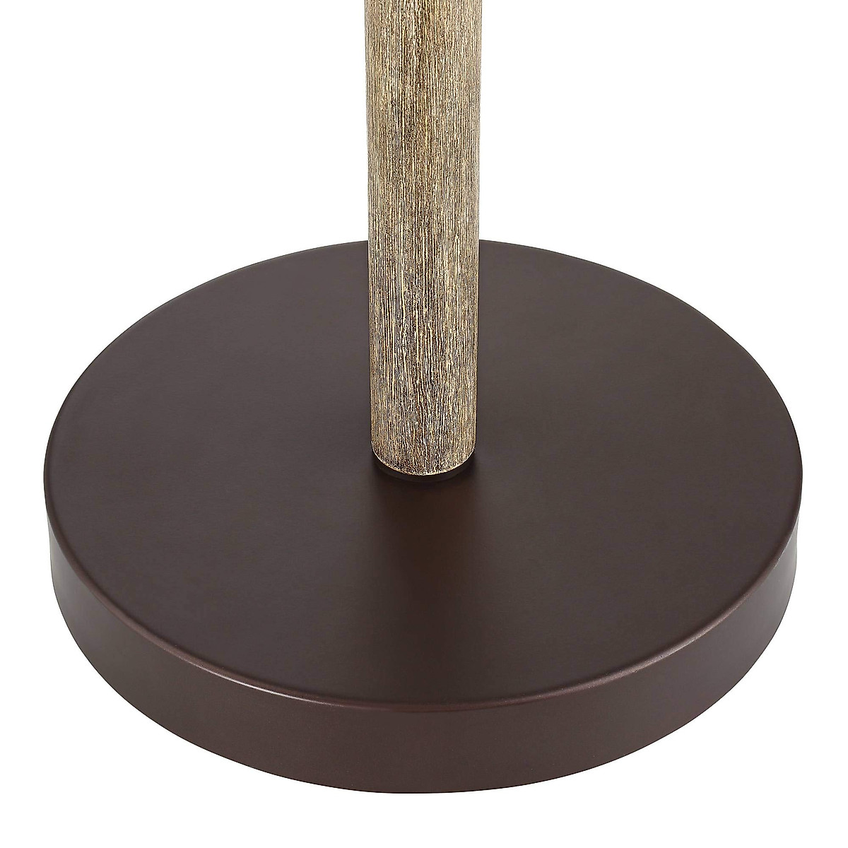 Franklin Iron Works Plymouth Rustic Farmhouse Torchiere Floor Lamp Standing 3-Light Dimmable 72" Tall Bronze Faux Wood Metal Mica Cone Shade Decor for Living Room Reading House Bedroom Home Office