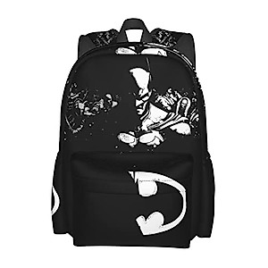 Mitterm Black Backpack Travel Work Laptop Backpack for Women Men Hiking Large Capacity Bag Fashion Lightweight Daypack for Business Work…