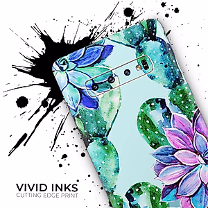 DesignSkinz Watercolor Cactus Succulent Bloom V11 Protective Vinyl Decal Wrap Skin Cover Compatible with The Samsung Galaxy S20 (Screen Trim & Back Glass Skin)