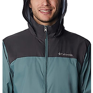 Columbia Men's Glennaker Lake Rain Jacket, Metal/Shark, Large