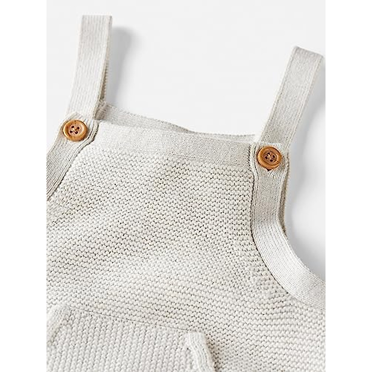 little planet by carter's unisex-baby Organic Cotton Sweater Knit Overalls, Subtle Grey Heather, 18 Months