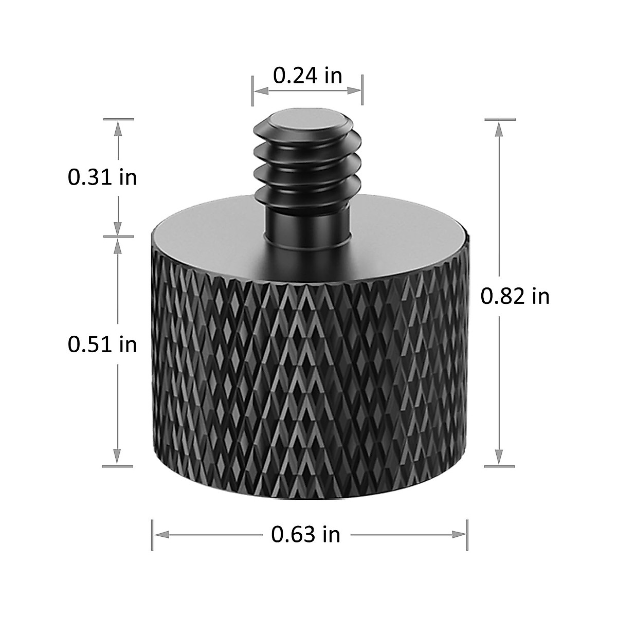 Rigych 5/8 to 1/4 Adapter 4 Pcs Mic Screw Adapter 1/4 Male to 5/8 Female Mic Stand Adapter for Mic Mount Camera Monitor Tripod