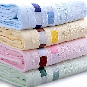 Moolecole 4-Pieces Towels Hand Towels for Bathroom Towels Sets 13"x30"(32cmx76cm), 400 Gram