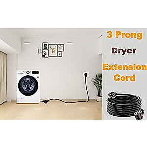 S7 25FT 30Amp NEMA 10-30P/10-30R 3 Prong Dryer Extension Cord with Heavy Duty Thick Anti-Weather Outdoor Extension Cord