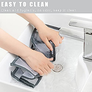 MUSJOS 5PCS 6/7/11 Grids Wardrobe Clothes Organizer, Washable Drawer Organizers for Clothing, Clothes Organizer Drawers, Clothes Organizer for Folded Clothes (White)