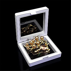 1 Challenge Coin Display Frame, 3D Floating Case M-EDALLION M-edal S-pecimen Small Gift Boxes for (as Show, One Size)