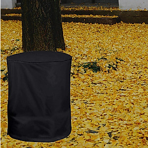 J&C Wood Chipper Cover 420D Wood Shredder Mulcher Cover 43x33in Waterproof Electric Leaf Mulcher Cover Shredder Protection for Electric Leaf Mulcher Shredder (Black)